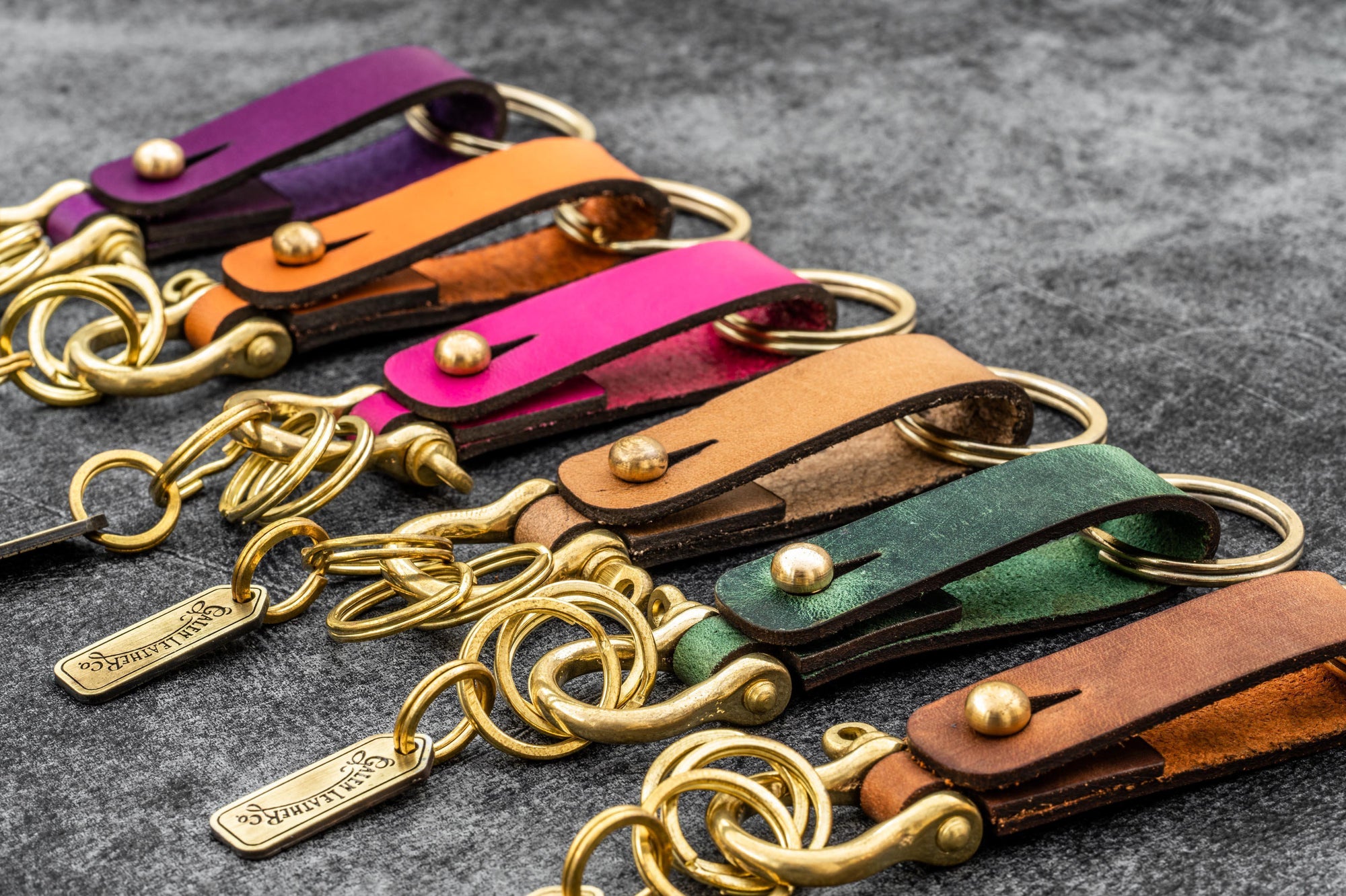 Handmade Leather Key Fob "California" | Galen Leather