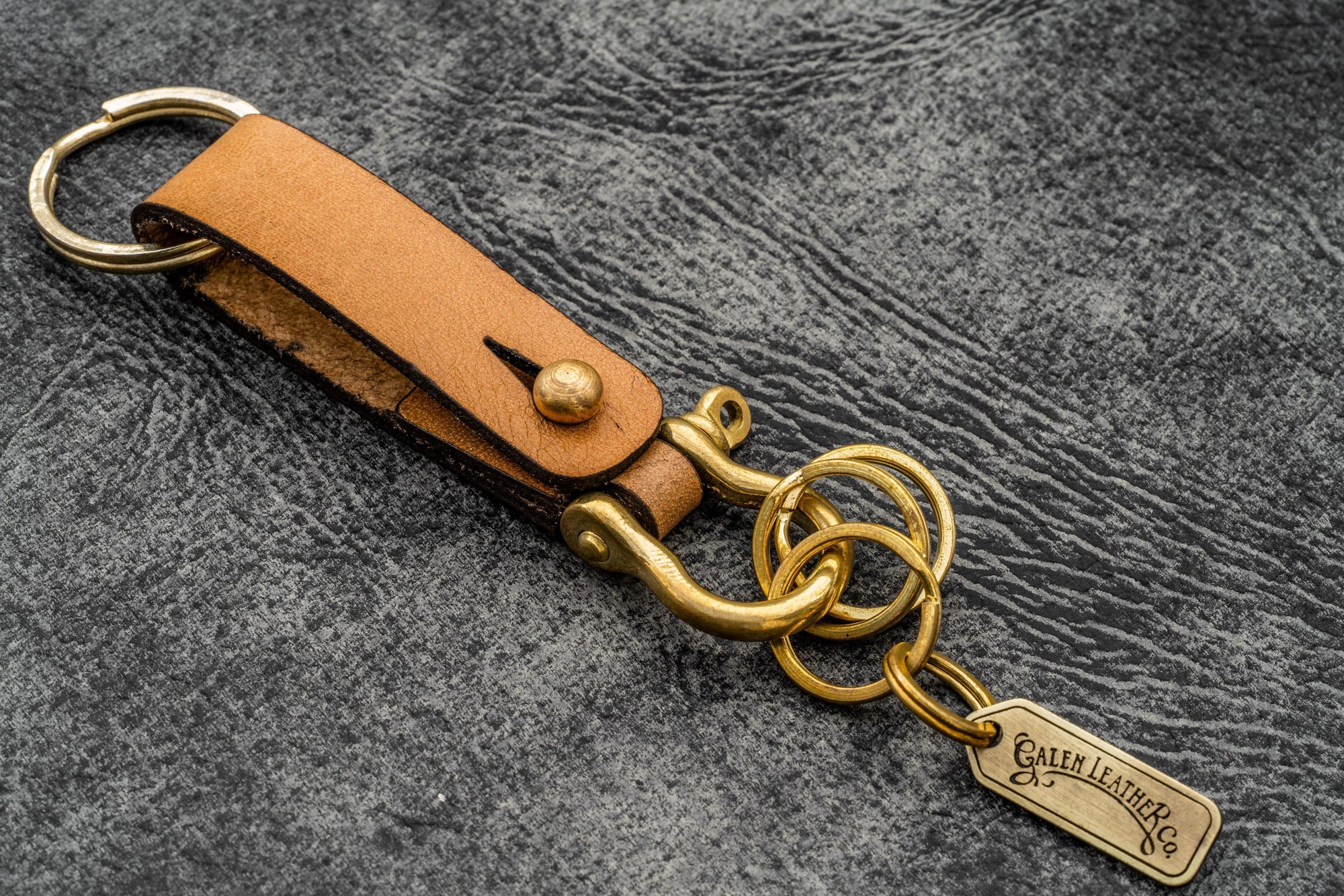 Handmade Leather Key Fob "California" | Galen Leather
