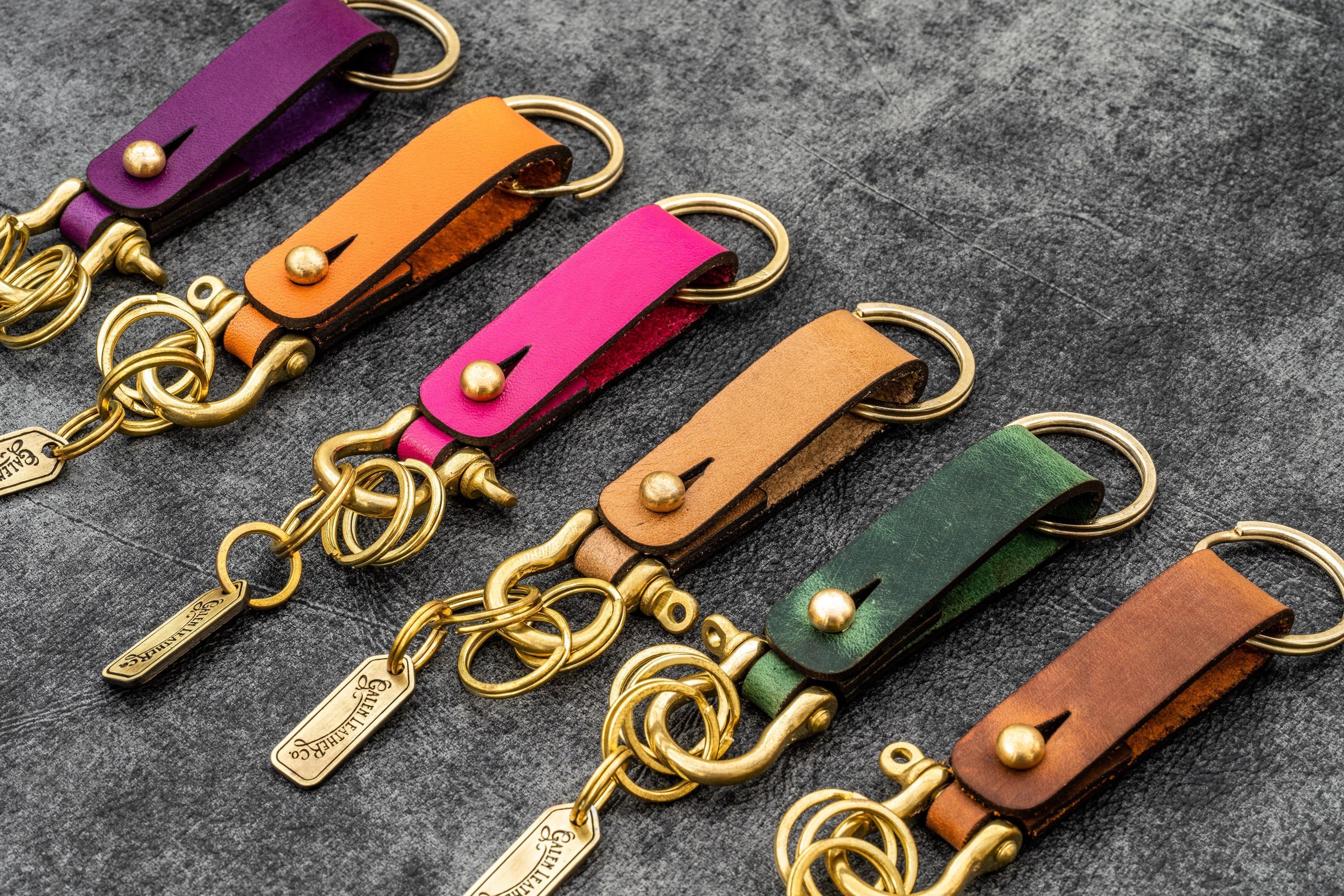 Handmade Leather Keychains, Holders, Key Fobs & Straps - Galen Leather