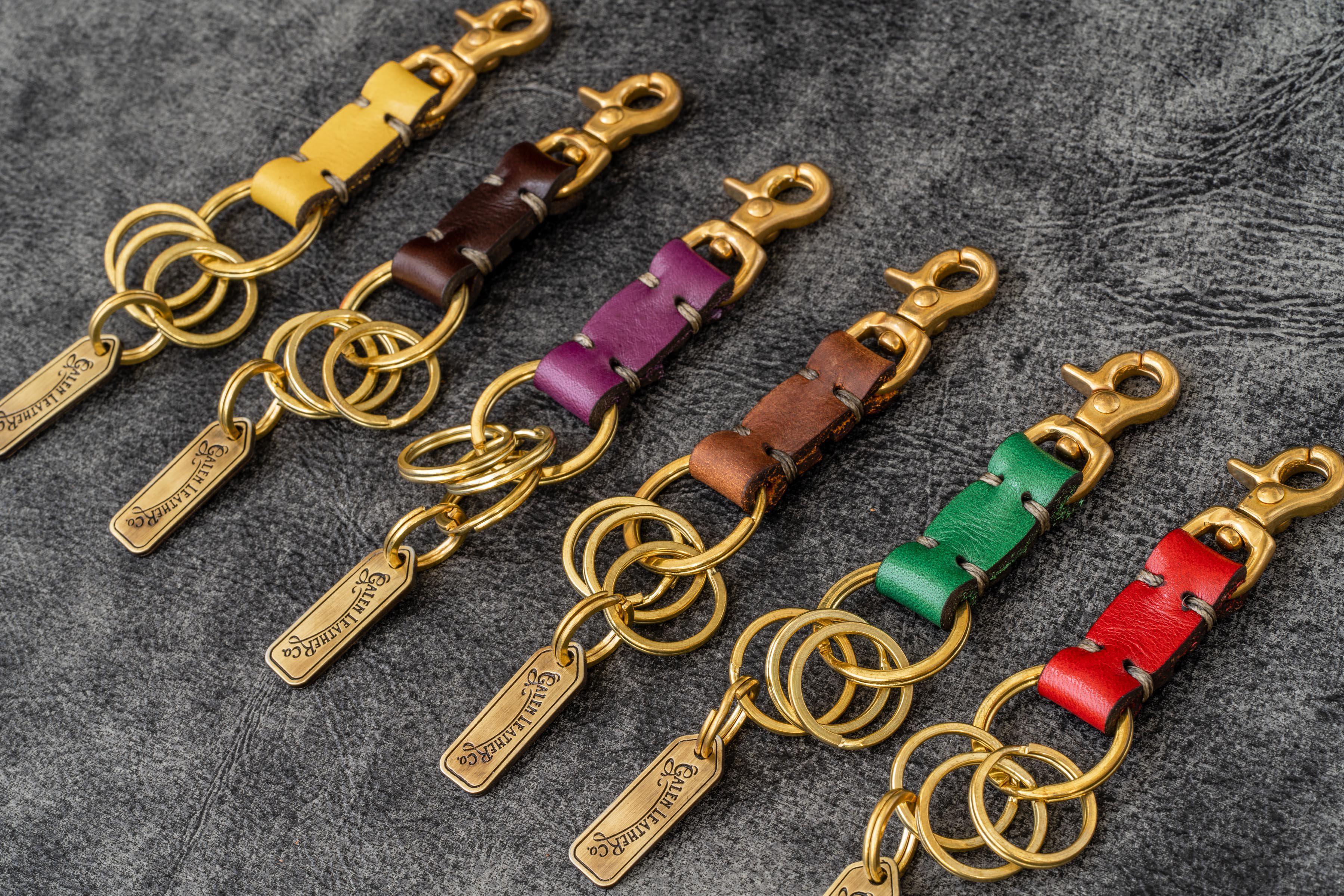 Handmade & Handstitched Leather Key Ring - New York | Galen Leather