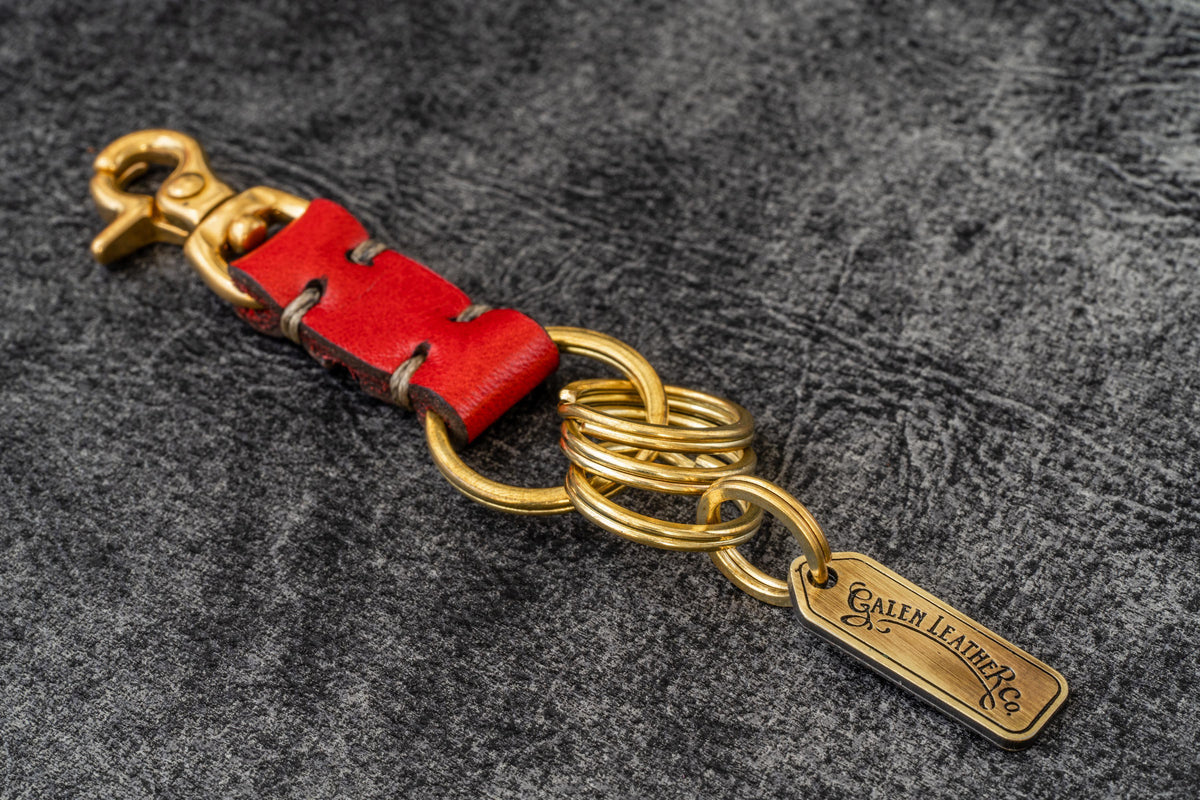Handmade & Handstitched Leather Key Ring - New York | Galen Leather