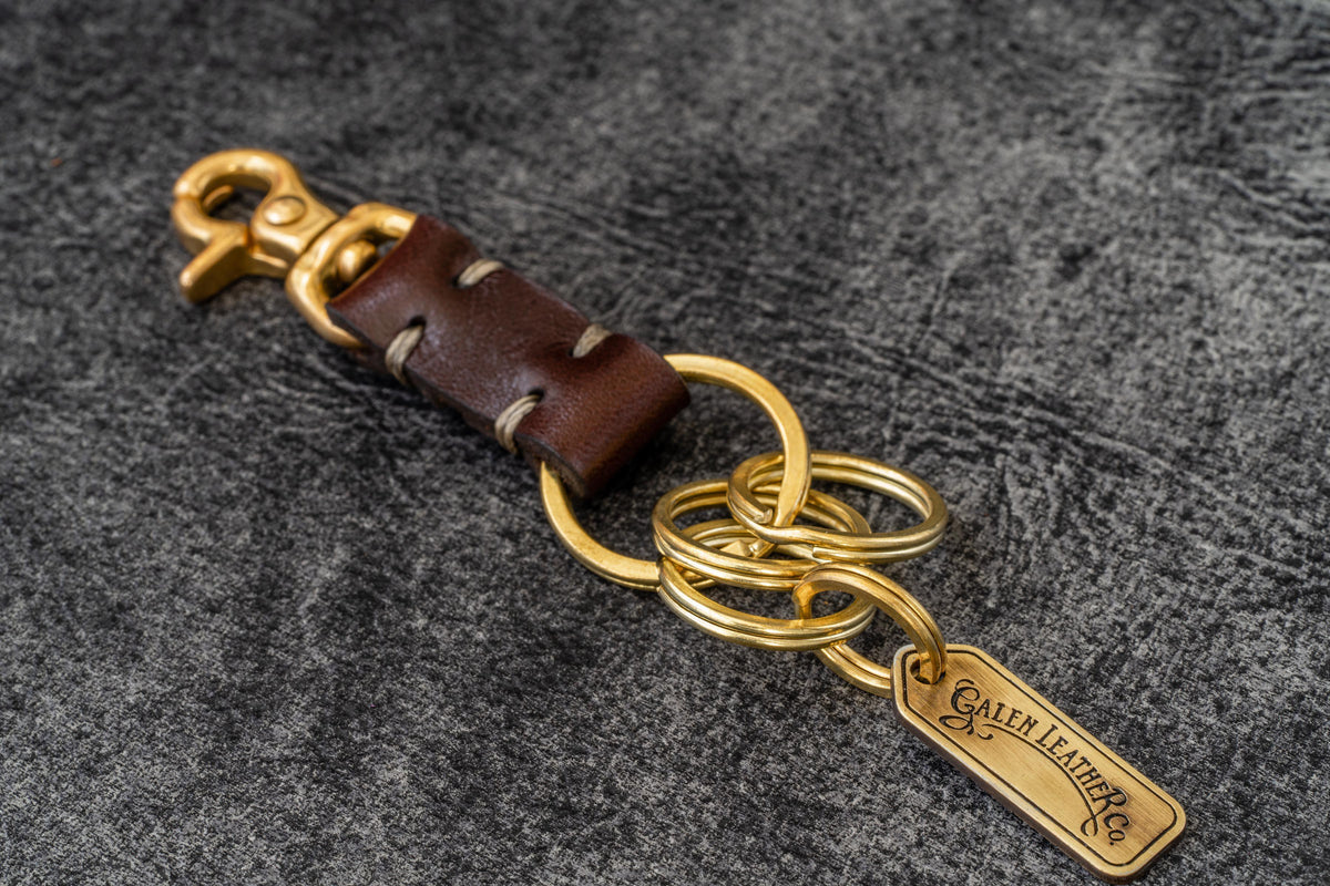 Handmade & Handstitched Leather Key Ring - New York | Galen Leather