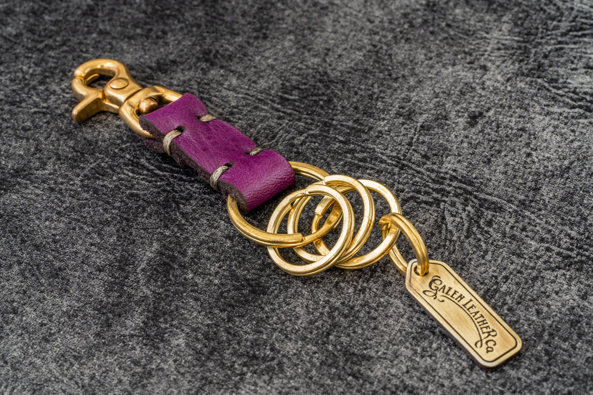 Handmade & Handstitched Leather Key Ring - New York | Galen Leather