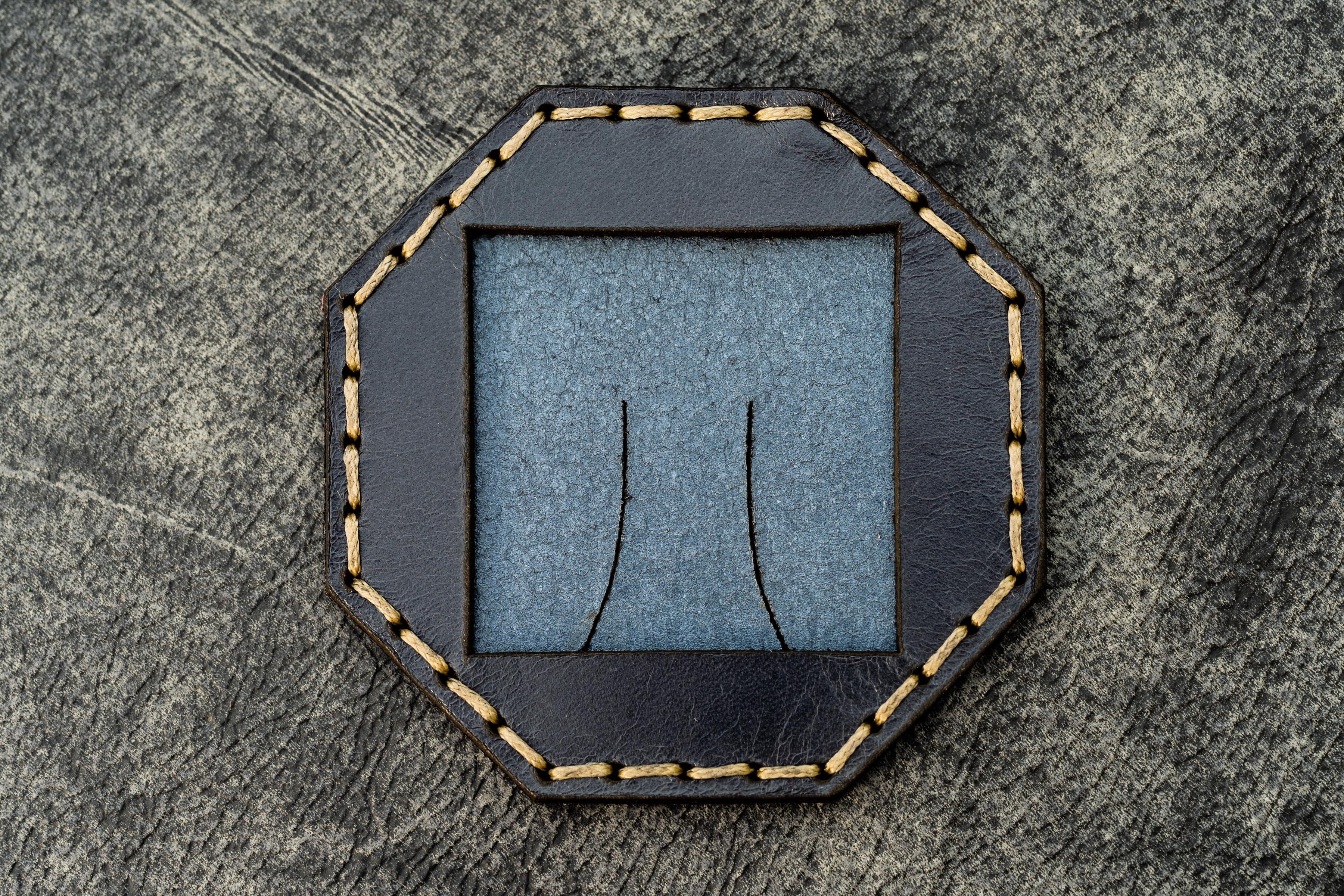 Handmade Leather Photo Frame Octagon - Galen Leather