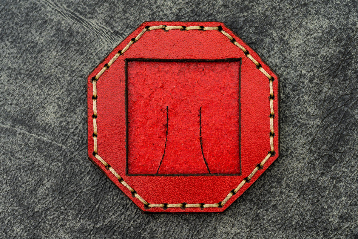 Handmade Leather Photo Frame Octagon - Galen Leather