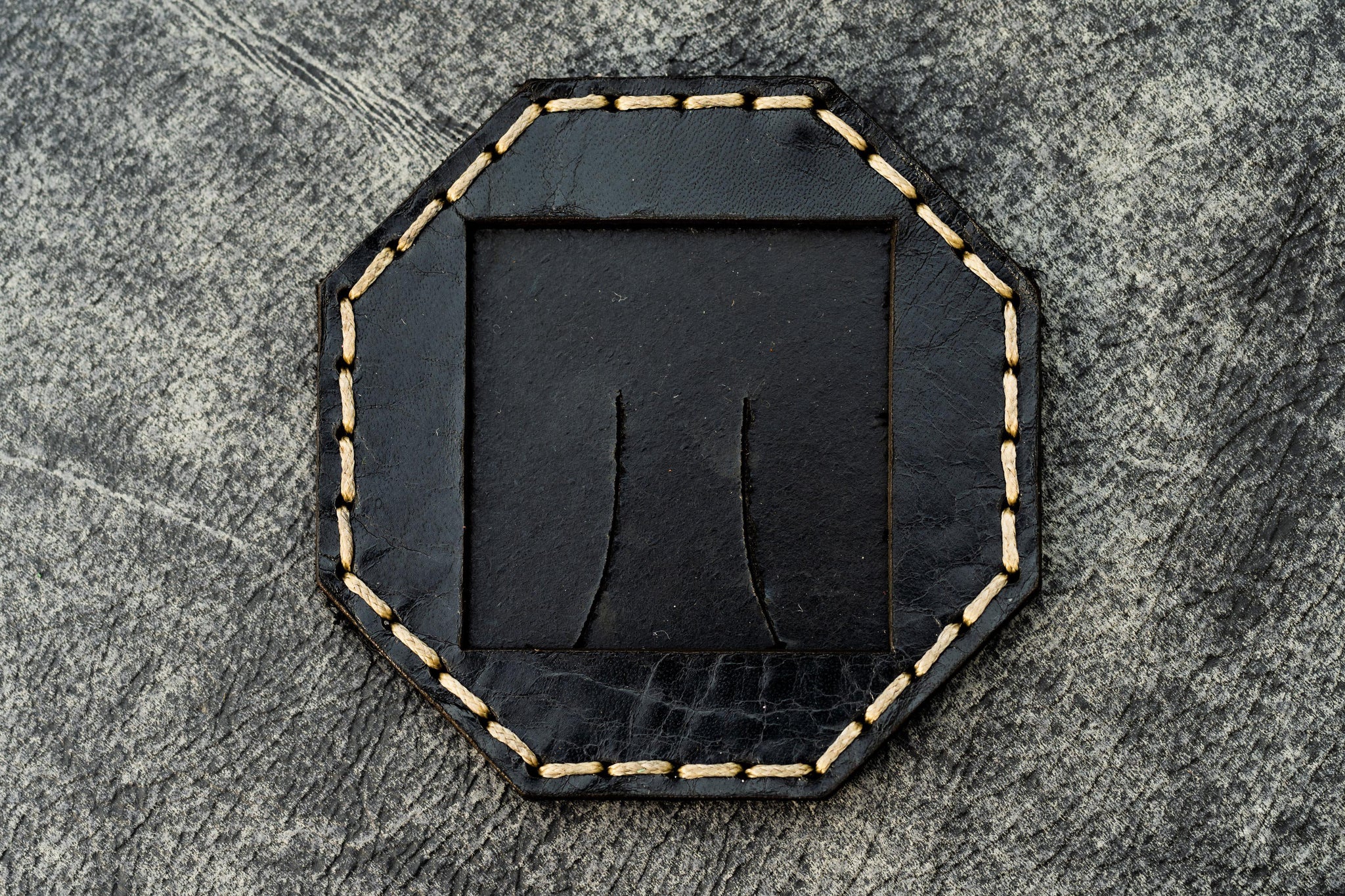 Handmade Leather Photo Frame Octagon - Galen Leather