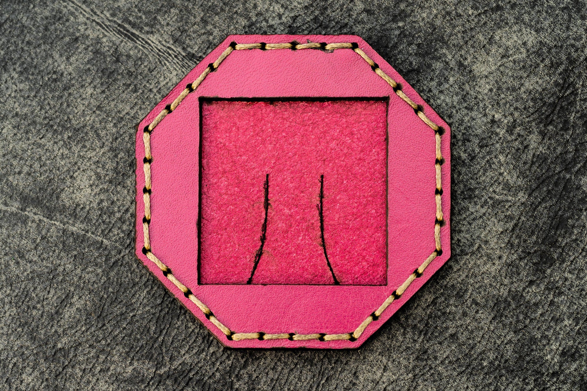 Handmade Leather Photo Frame Octagon - Galen Leather