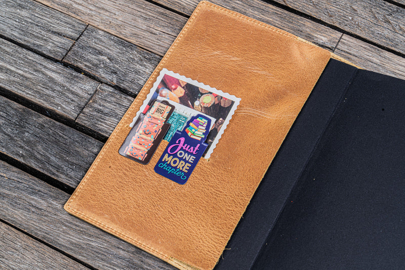 Tan Leather Slim B6 Notebook / Planner Cover - Galen Leather