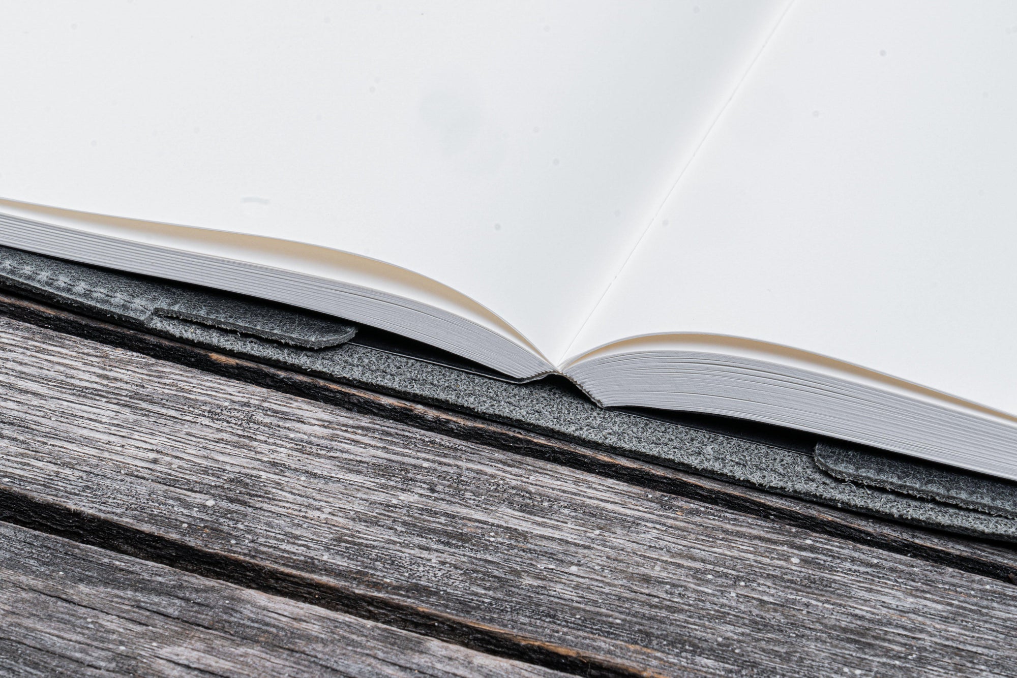 Grey Leather Slim B6 Notebook / Planner Cover - Galen Leather