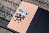 Undyed Leather Slim B6 Notebook / Planner Cover - Galen Leather