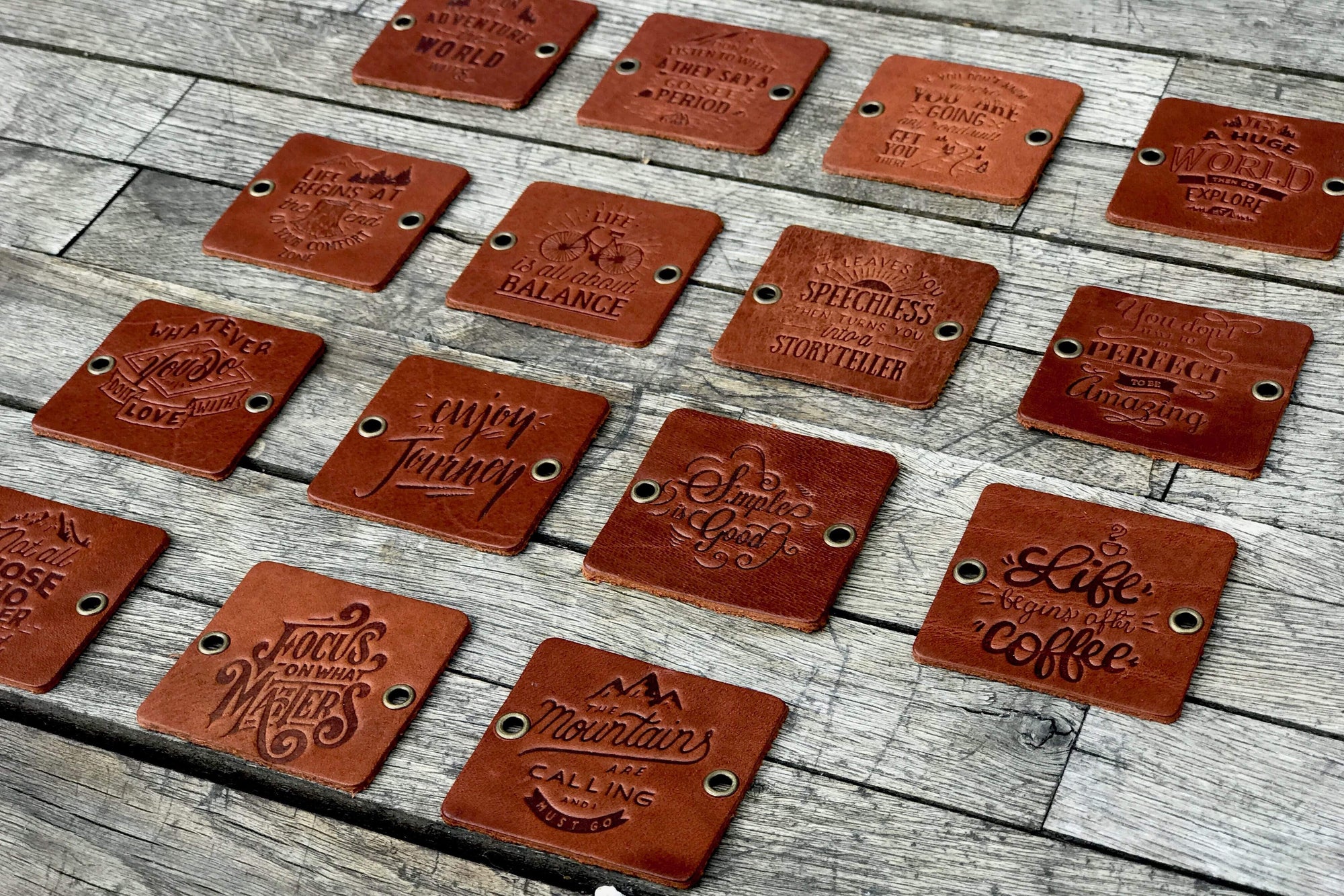 Handmade Leather Tags for Traveler's Notebook | Galen Leather