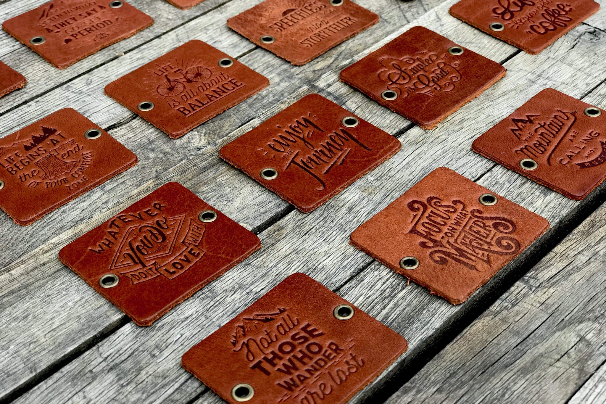 Handmade Leather Tags for Traveler's Notebook | Galen Leather