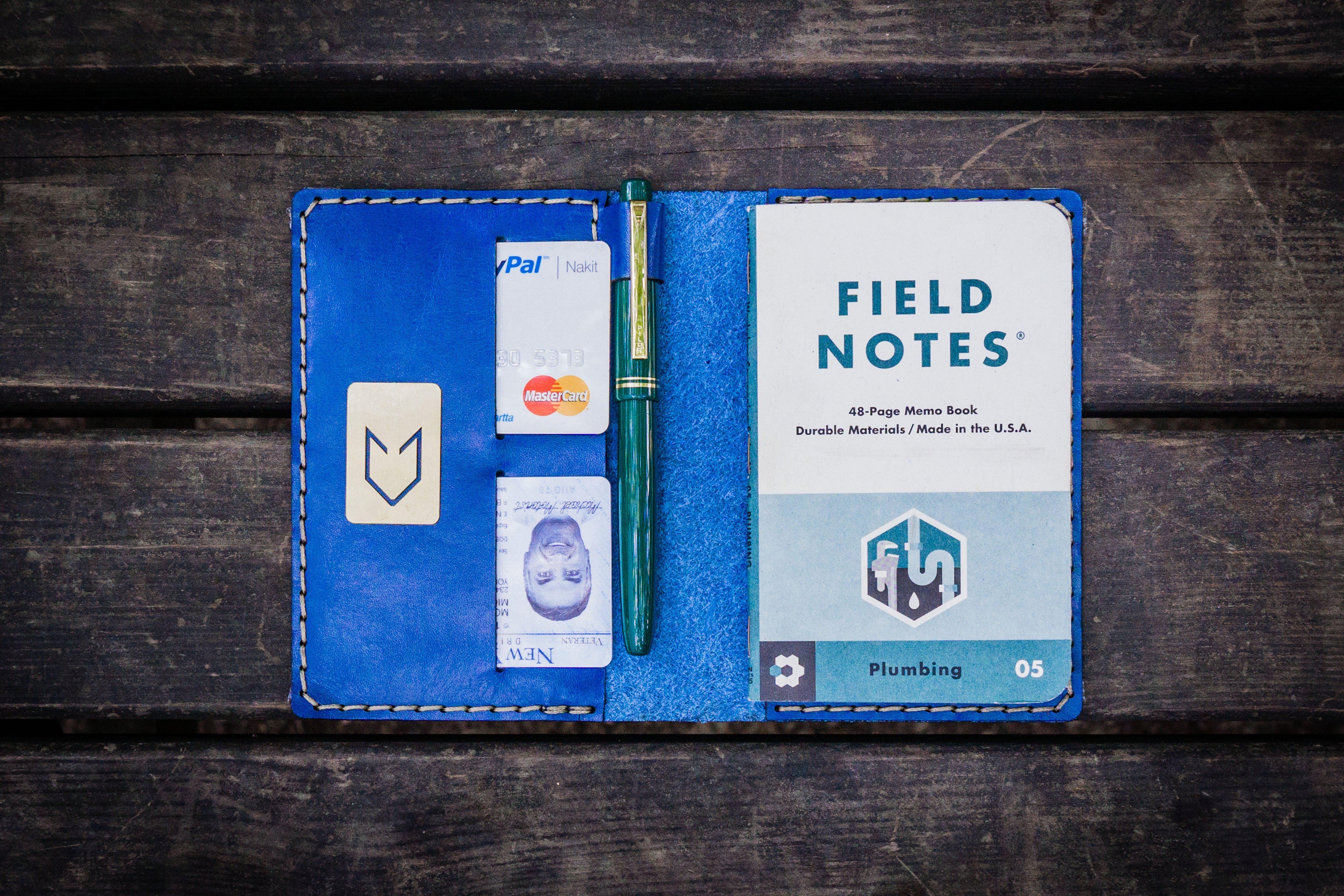 Leather Pocket Notebook Covers with Pen Holder | Galen Leather