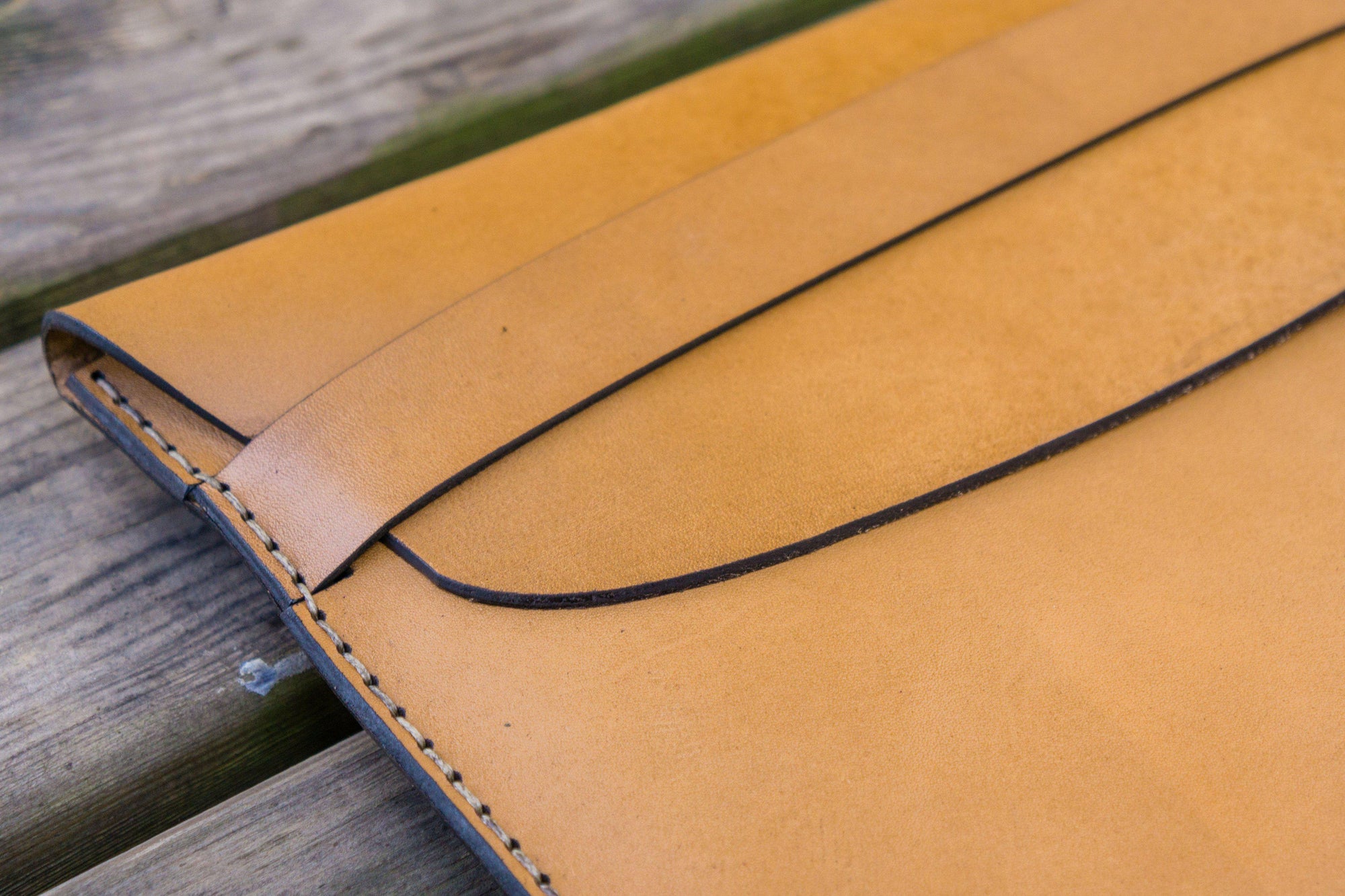 Handmade Leather 12/13/15" MacBook Sleeves - Natural | Galen Leather