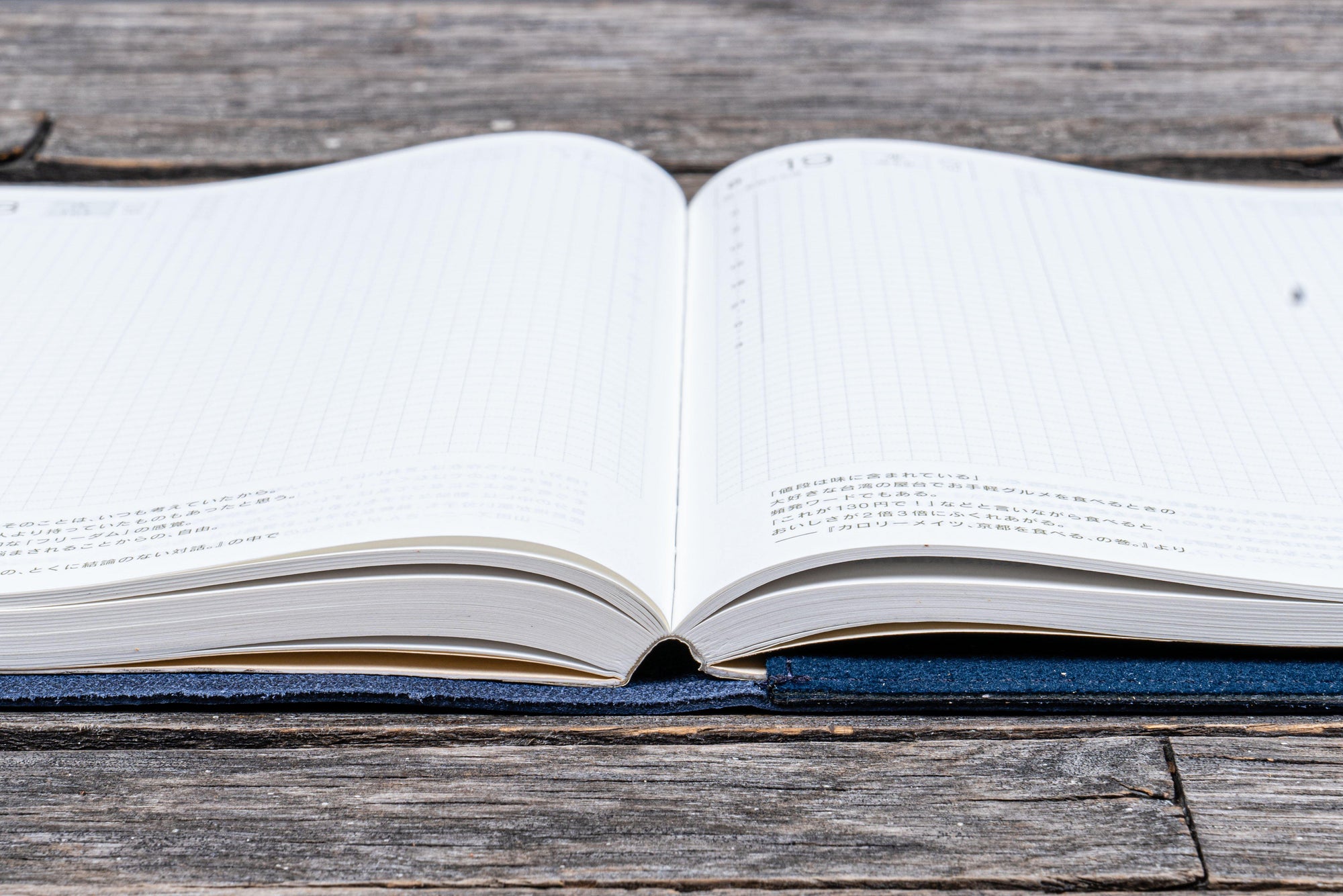 Navy Blue Refillable Leather Wrap Journal Cover | Galen Leather