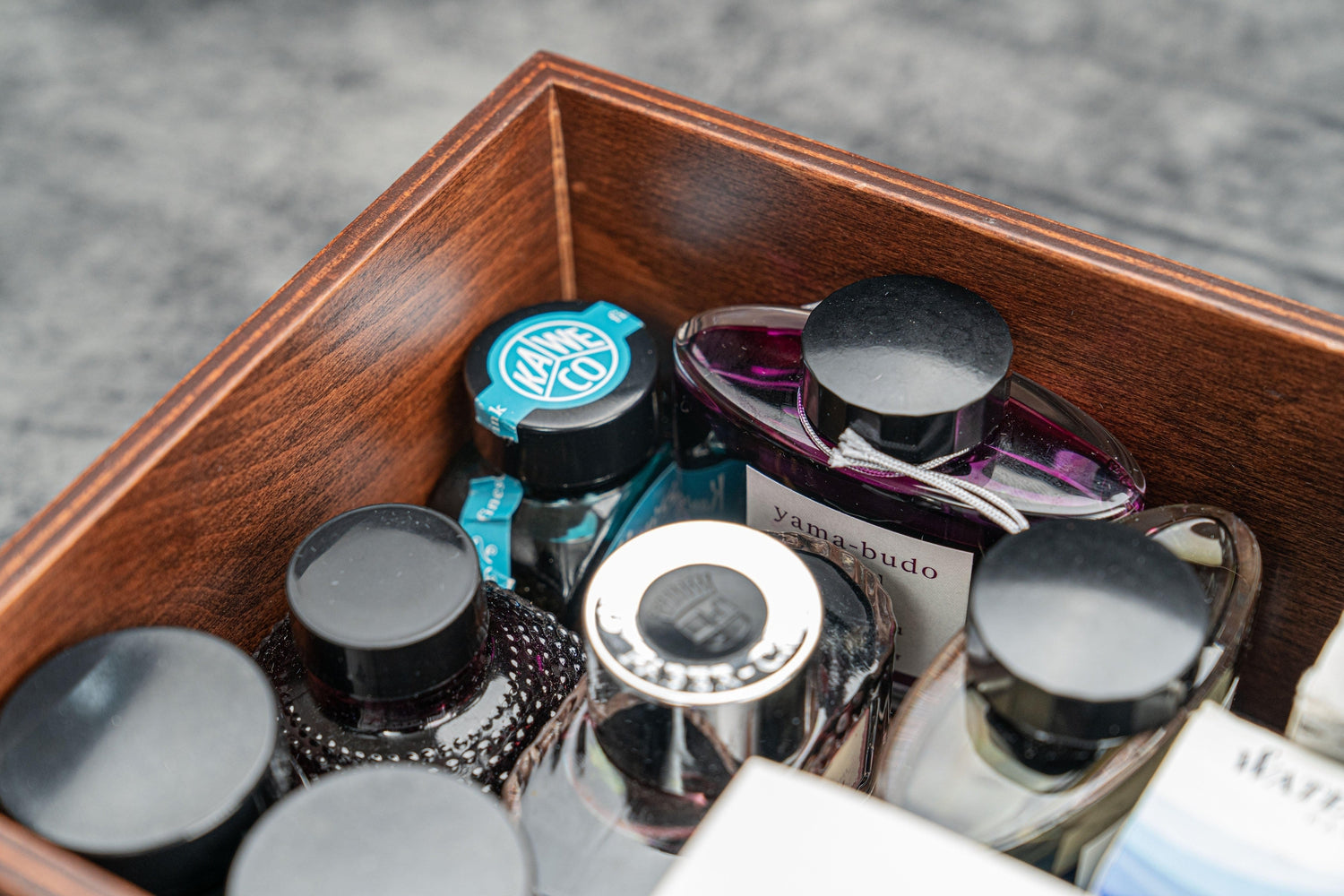 Stack & Store Wood Ink Storage Container Box | Galen Leather