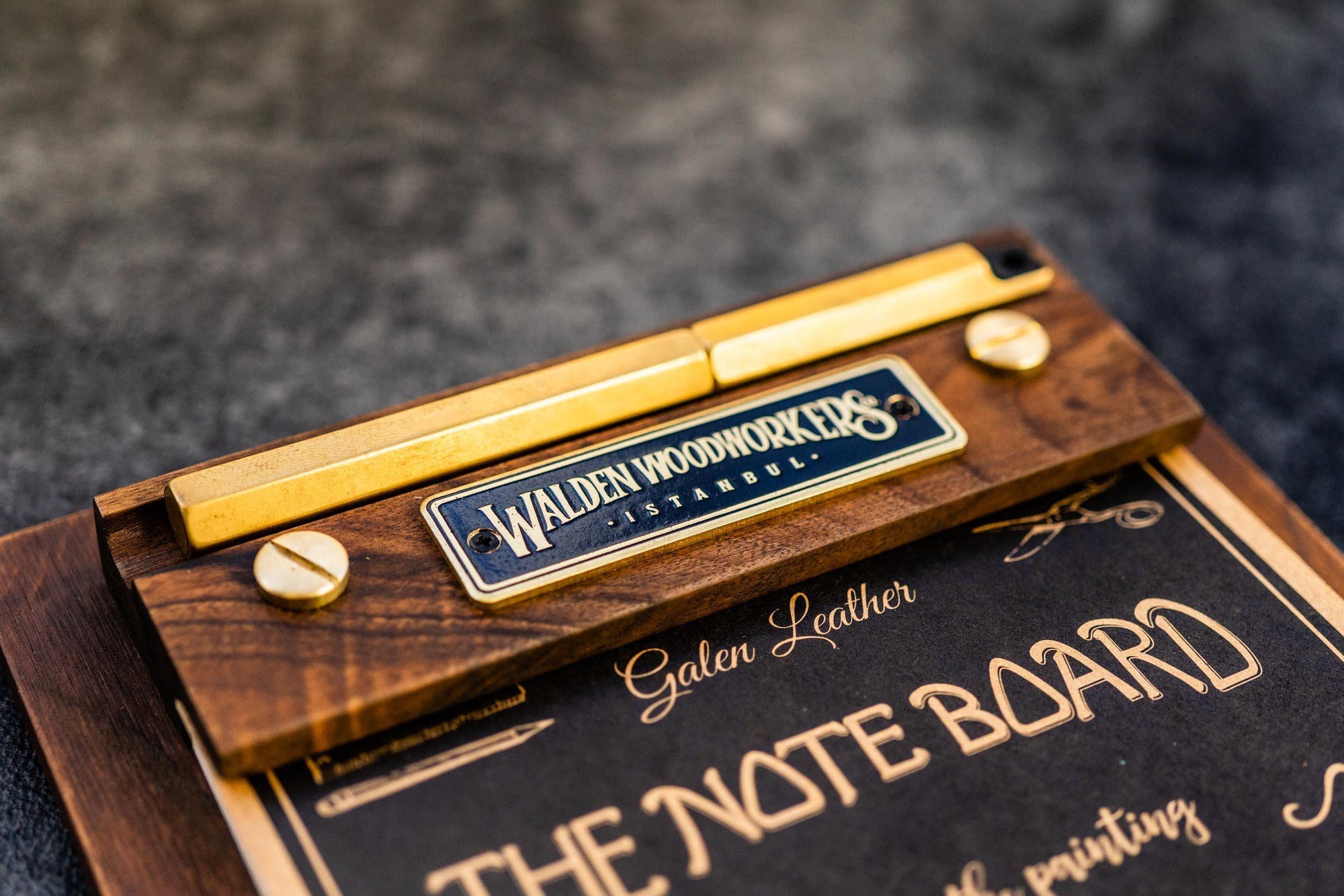 The Note Board - Wooden Rhodia Notepad Holder - Walnut | Galen Leather