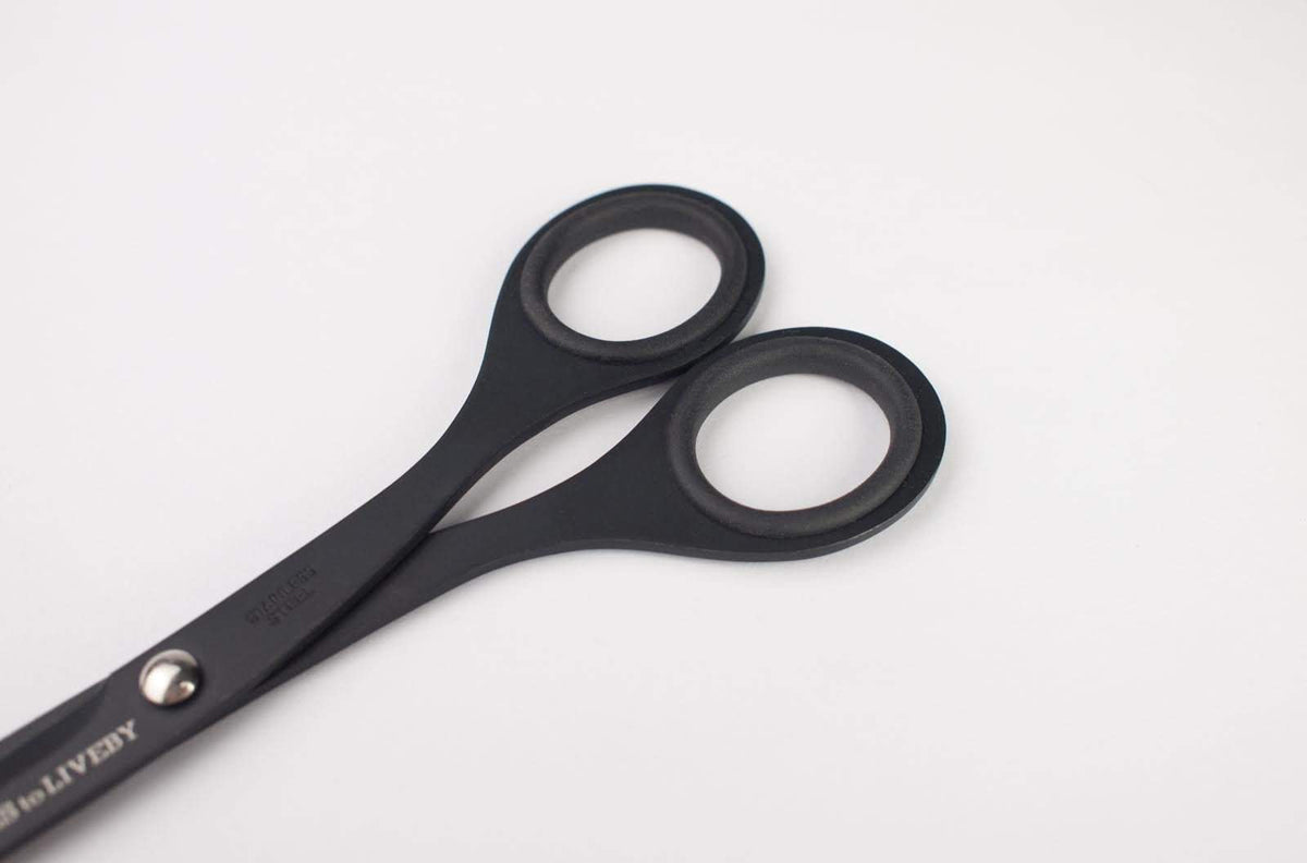 Black Scissors 6.5" - Japanese Stainless Steel - Galen Leather