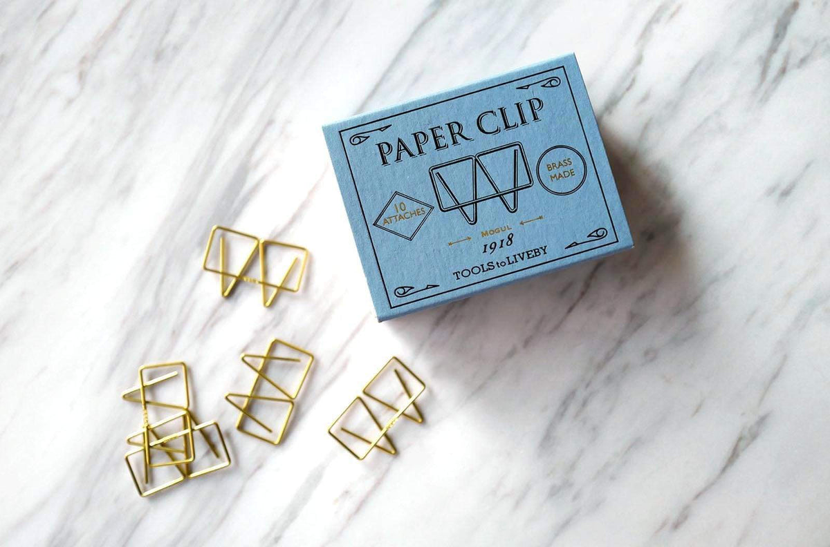 Tools to Liveby Brass Paper Clips (Mogul) - Buy Now - Galen Leather