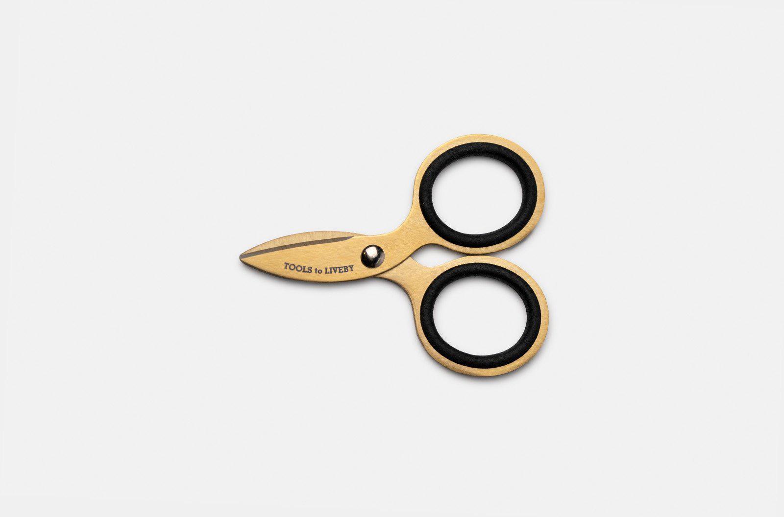 Mini Gold Scissors 3" - Japanese Stainless Steel - Galen Leather