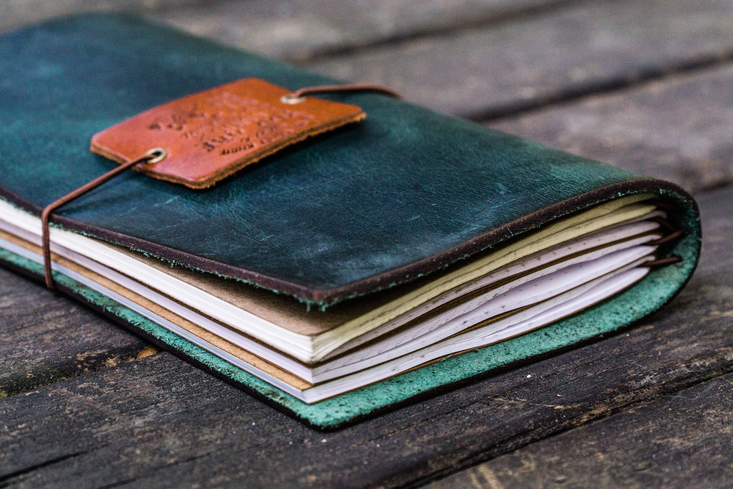Traveler's Notebook Leather Cover - Crazy Horse Forest Green - Galen ...