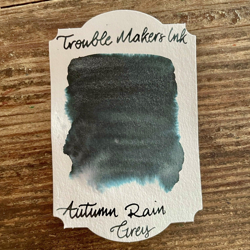 Troublemaker Autumn Rain Gray Shimmer Ink - 60 ml - Galen Leather