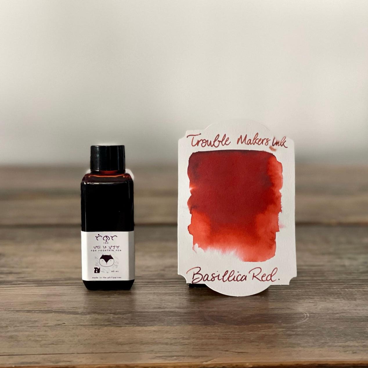 Troublemaker Basilica Red Ink - 60 ml - Galen Leather