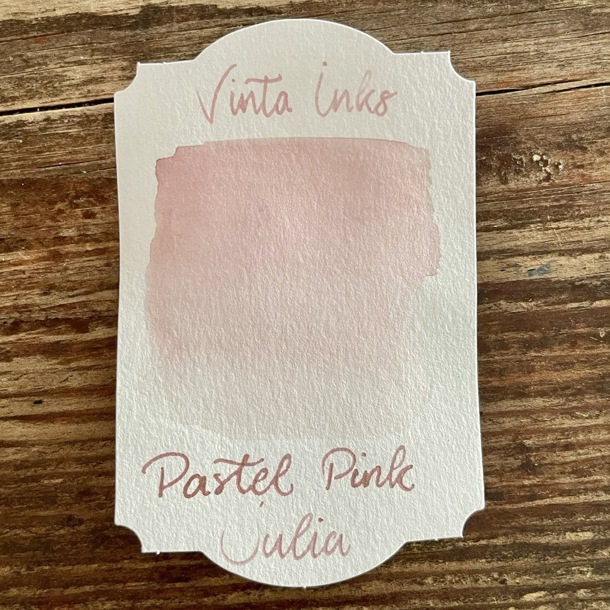 Vinta Pastel Pink Shimmer Julia 1991 Shimmer Ink - Galen Leather