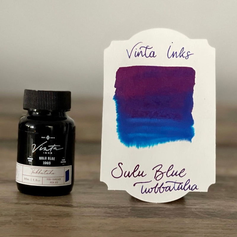 Vinta Sulu Blue Tubbataha 1993 Ink - Galen Leather
