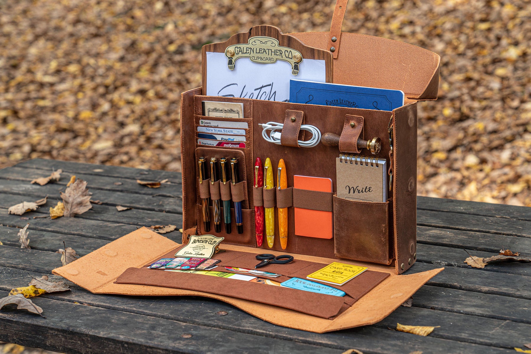 Leather Writer's Medic Bag - Crafted for Writers & Artists | Galen Leather
